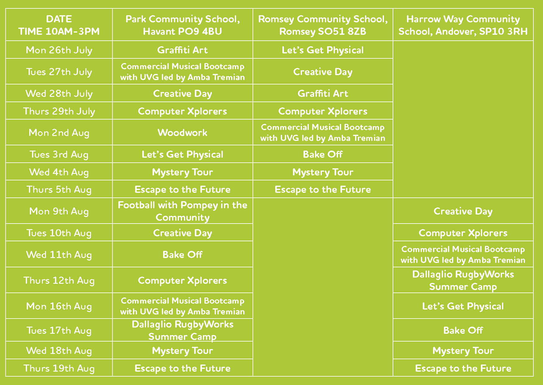 Queen's Inclosure Primary School - Clubs